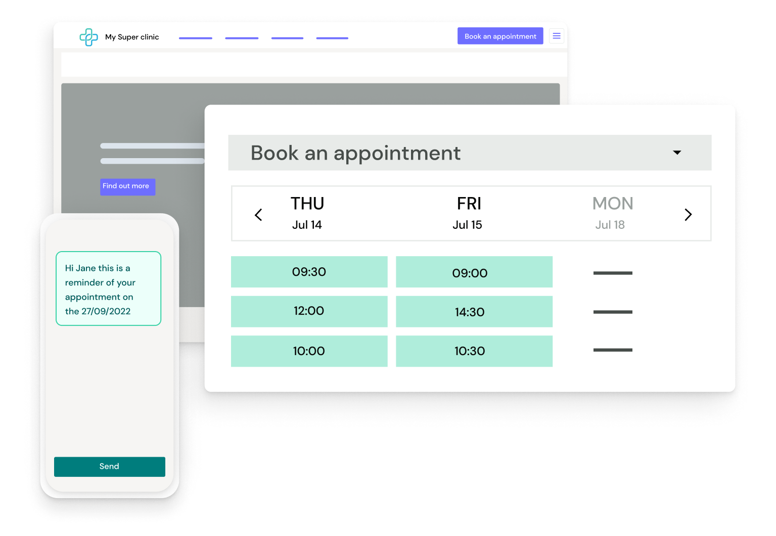 Booking & questionnaires